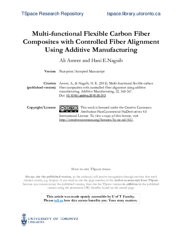(PDF) Multi-functional flexible carbon fiber composites with controlled ...