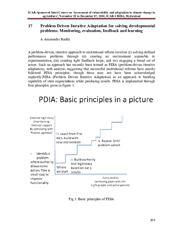 Pdf Problem Driven Iterative Adaptation For Solving Developmental