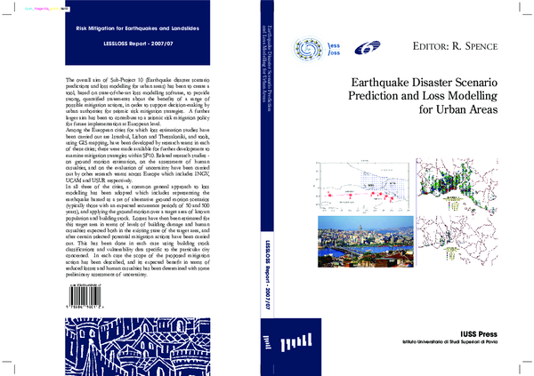 (PDF) Earthquake disaster scenario prediction and loss modelling for ...