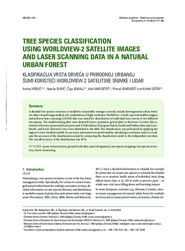 (PDF) Tree Species Classification Using WORLDVIEW-2 Satellite Images ...