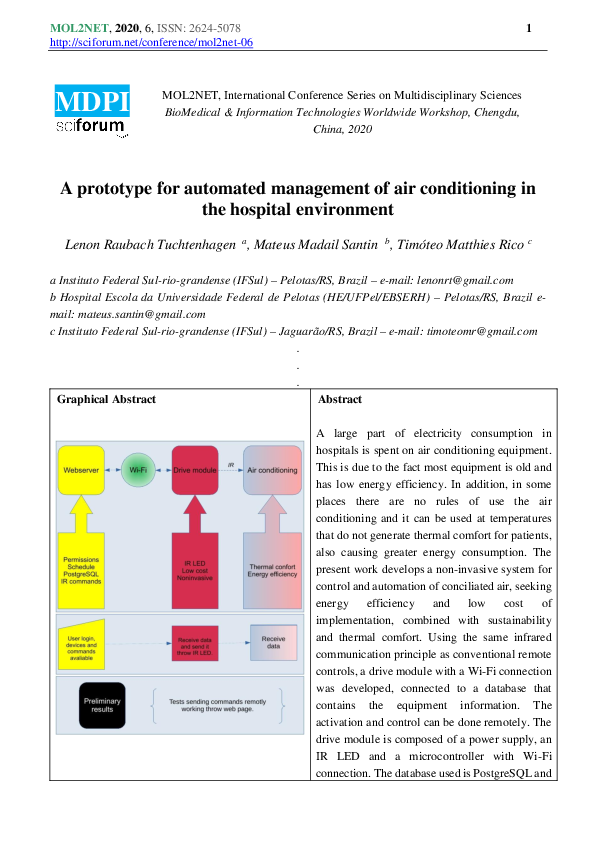 (PDF) A prototype for automated management of air conditioning in the ...