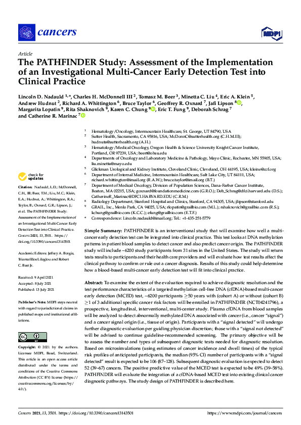 (PDF) The PATHFINDER Study: Assessment of the Implementation of an ...