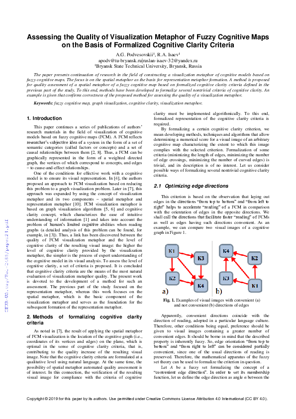 (PDF) Assessing the Quality of Visualization Metaphor of Fuzzy Cognitive Maps on the Basis of ...