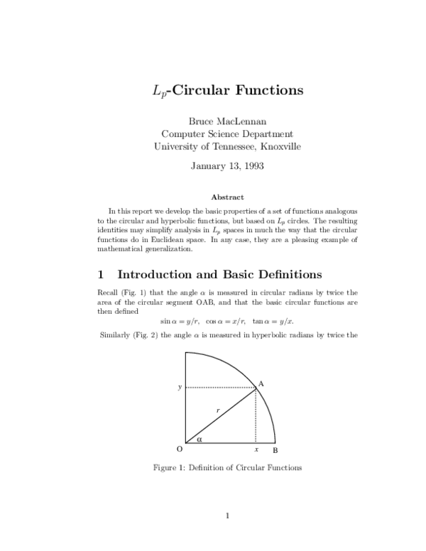 (PDF) Lp-Circular Functions