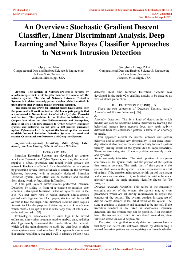 (PDF) An Overview: Stochastic Gradient Descent Classifier, Linear ...