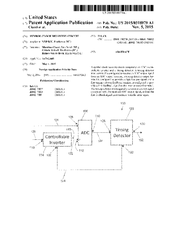 (PDF) Symbol Clock Recovery Circuit