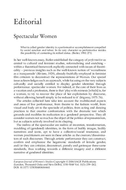 (PDF) Spectacular Women