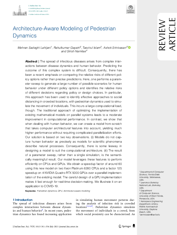(PDF) Architecture-Aware Modeling of Pedestrian Dynamics