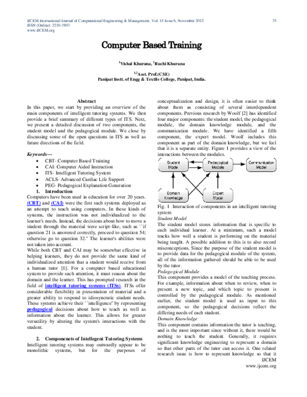(PDF) Computer Based Training