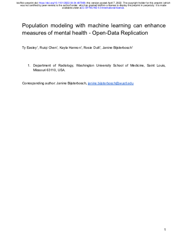 (PDF) Population modeling with machine learning can enhance measures of ...