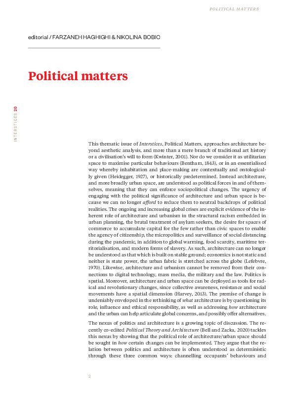 (PDF) Political Matters