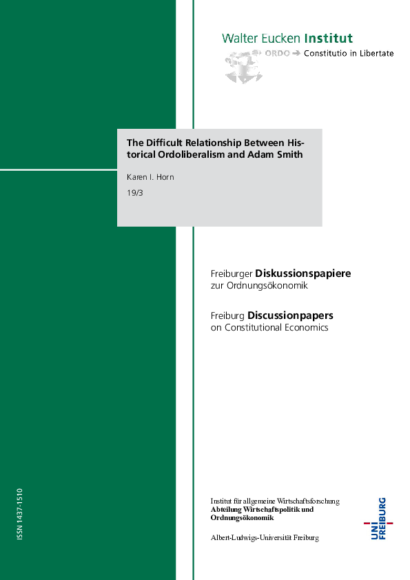 (PDF) The difficult relationship between historical ordoliberalism and ...