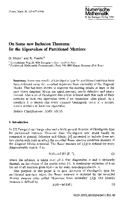 (PDF) On some new inclusion theorems for the eigenvalues of partitioned matrices | Kresimir ...