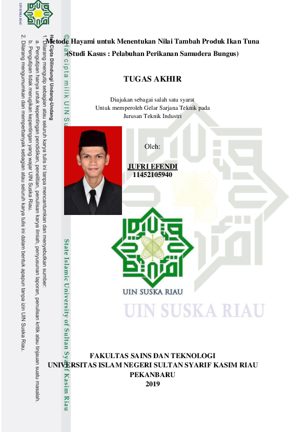 (PDF) Metode Hayami Untuk Menentukan Nilai Tambah Pada Produk Ikan Tuna ...