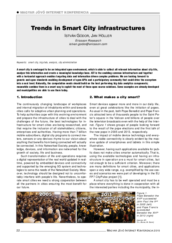 (PDF) Smart City Infrastructure Trends and Technologies