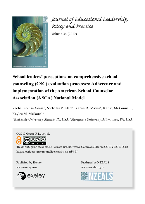 (PDF) School leaders’ perceptions on comprehensive school counseling ...