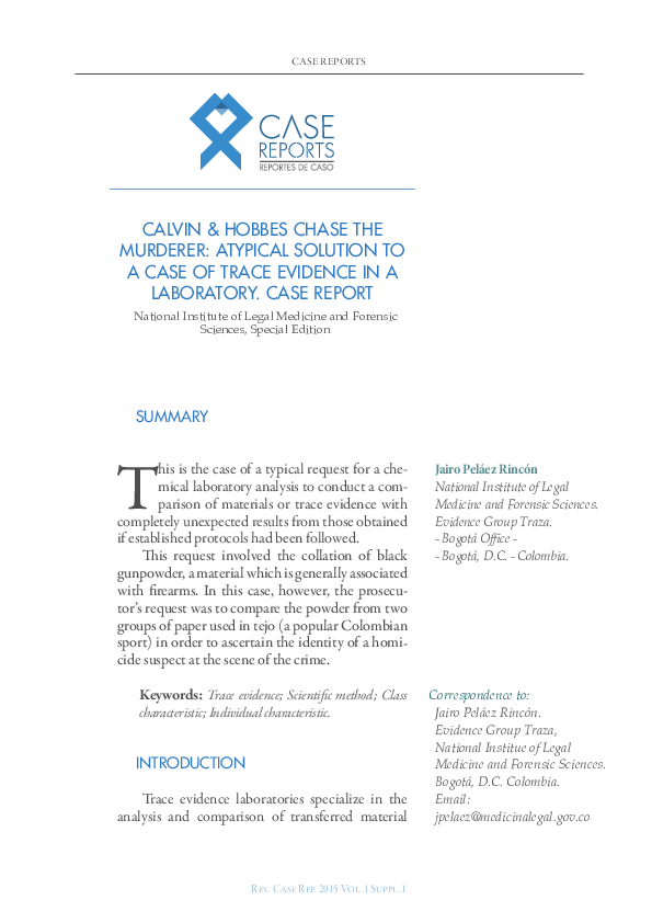 (PDF) Calvin & Hobbes chase the murderer: Atypical solution to a case ...