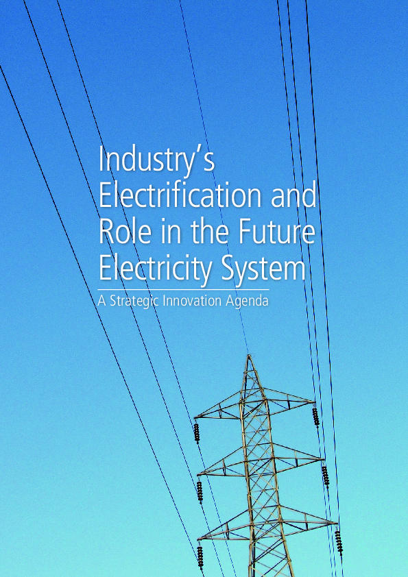 (PDF) Industry's Electrification and Role in the Future Electricity ...