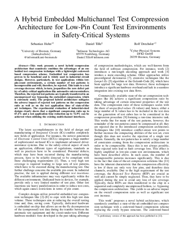 (PDF) A Hybrid Embedded Multichannel Test Compression Architecture for ...