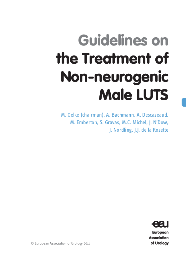 (PDF) Guidelines on the Treatment of Non-neurogenic Male LUTS