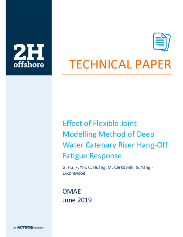 (PDF) Effect of Flexible Joint Modelling Method on Deep Water Catenary ...