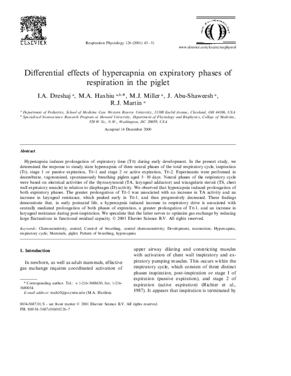 (PDF) Differential effects of hypercapnia on expiratory phases of ...