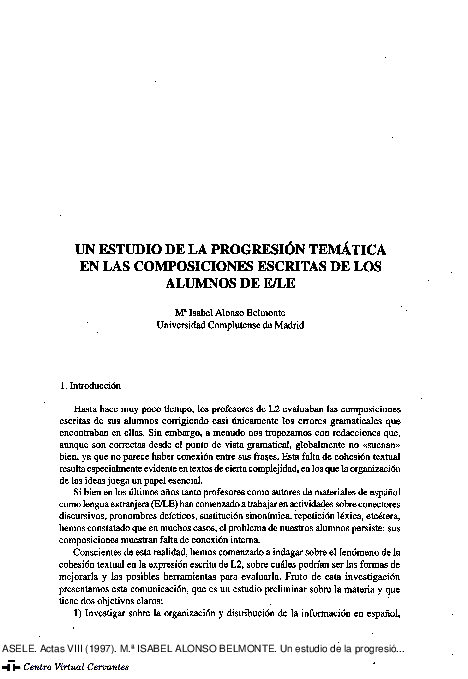 (PDF) Un Estudio De La Progresi n Tem tica en Las Composiciones Escritas De Los Alumnos De E/Le