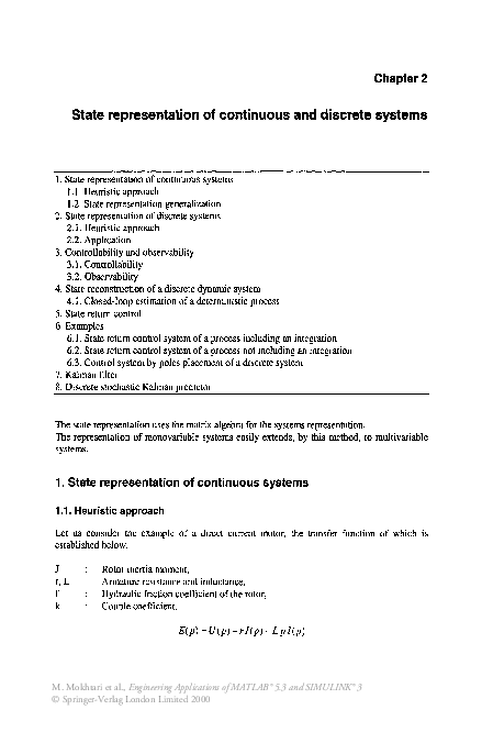 (PDF) Engineering Applications of MATLAB® 5.3 and SIMULINK® 3