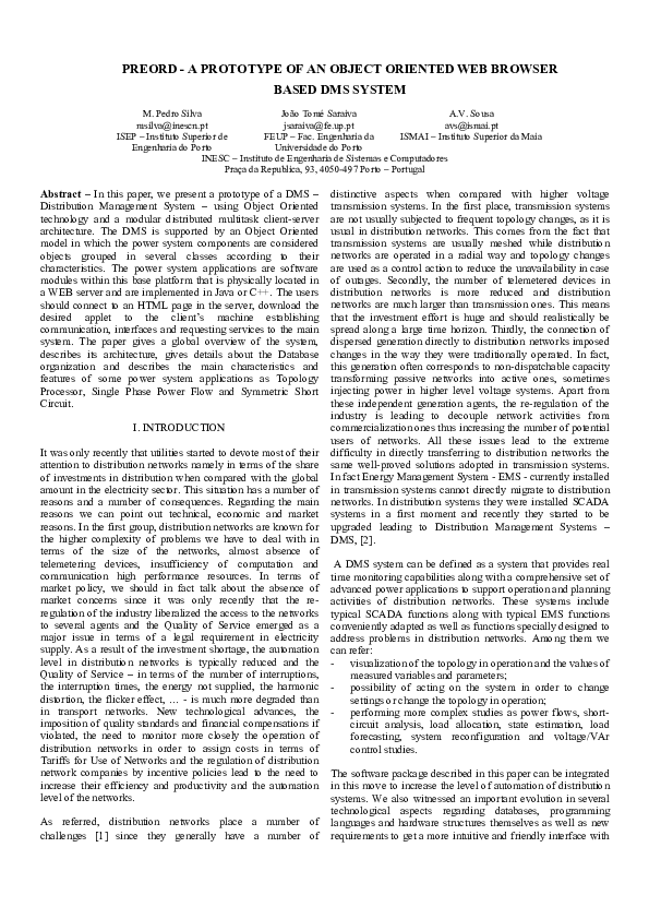 (PDF) Preord - A prototype of an Object Oriented WEB browser based DMS ...