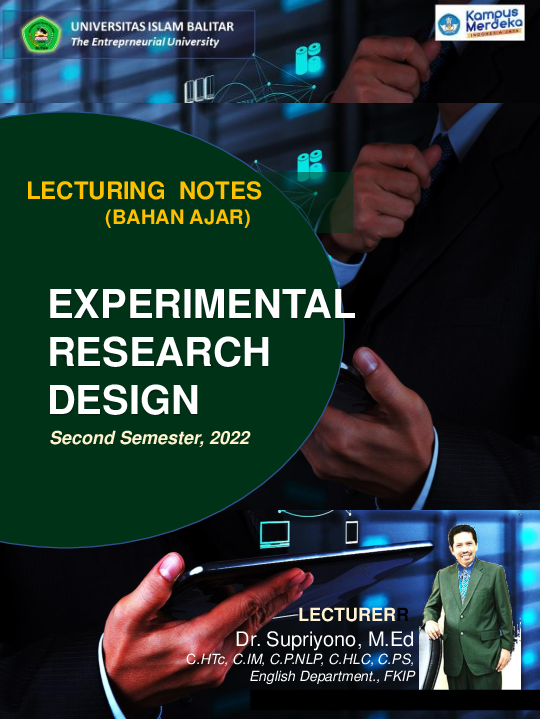 (PDF) Lecturing Notes: Experimental Design