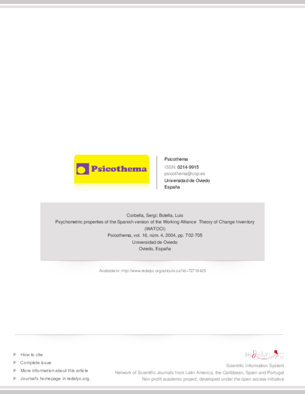 (PDF) Psychometric properties of the Spanish version of the Dimensions ...