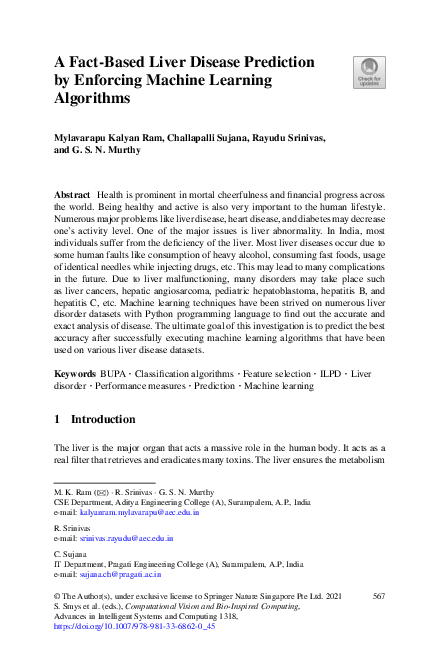 (PDF) A Fact-Based Liver Disease Prediction by Enforcing Machine ...