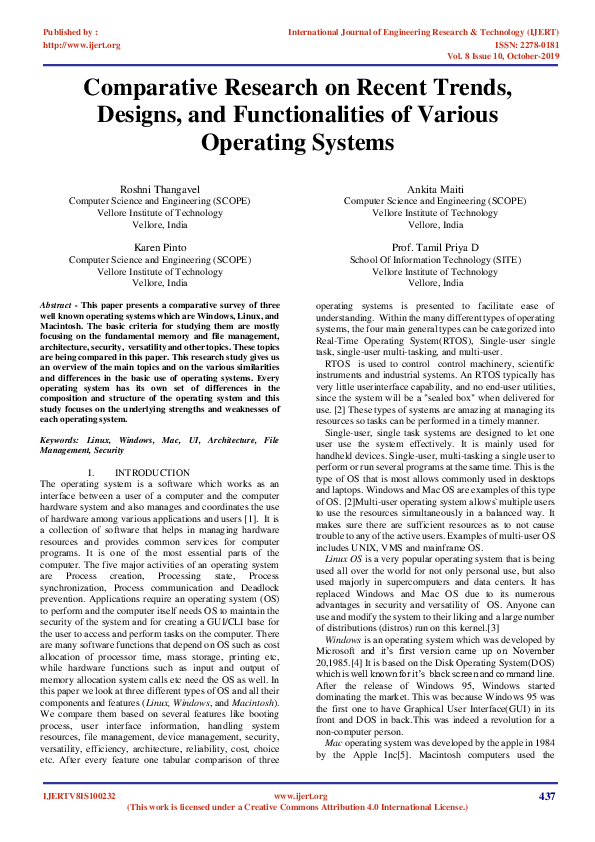 (PDF) Comparative Research on Recent Trends, Designs, and ...