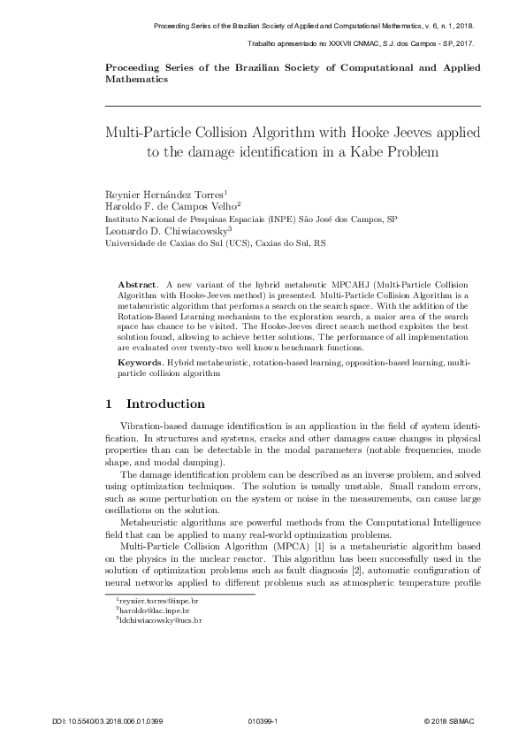 Pdf Multi Particle Collision Algorithm With Hooke Jeeves Applied To 4540