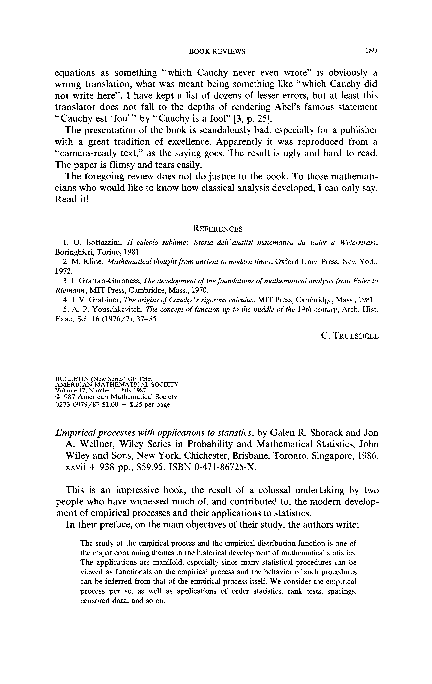 (PDF) Empirical Processes With Applications to Statistics