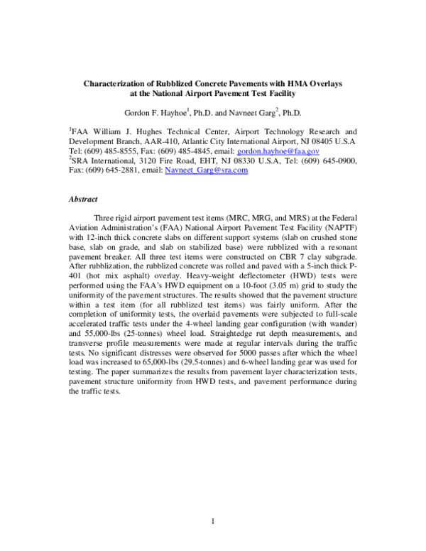 (PDF) Characterization of Rubblized Concrete Pavements with HMA ...
