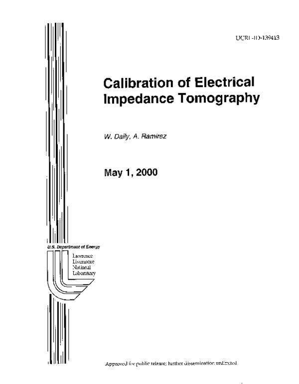 (PDF) Calibration of electrical impedance tomography