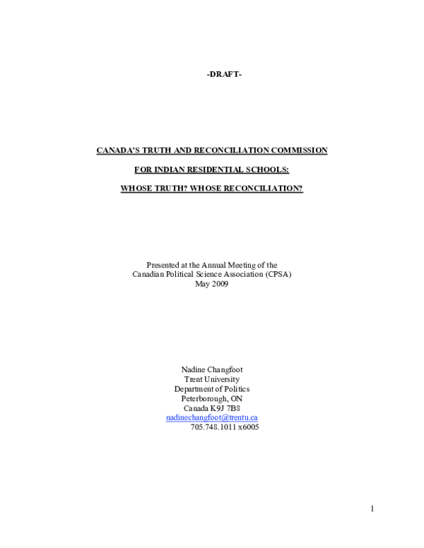 (PDF) Indian Residential Schools were a Crime and Canada's Criminal ...