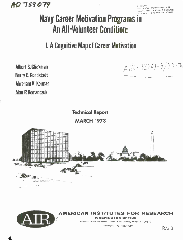 (PDF) Navy career motivation programs in an all-volunteer condition: I ...