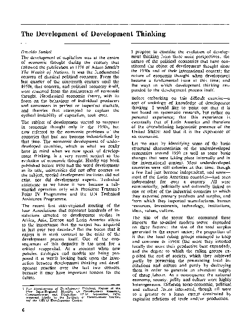 (PDF) The Development of Development Thinking