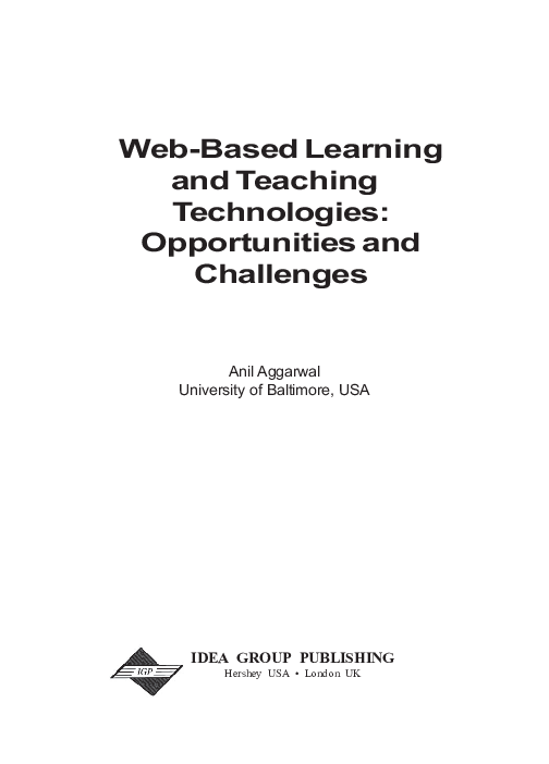 (PDF) Services for Web-Based Teaching and Learning