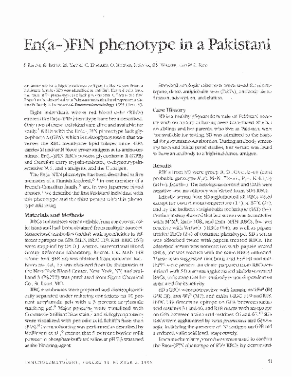 (PDF) En(a-)FIN phenotype in a Pakistani