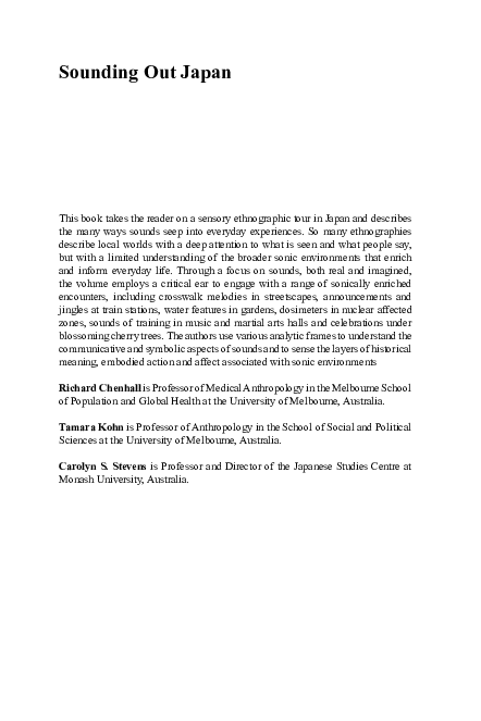 (PDF) Sounding Out Japan