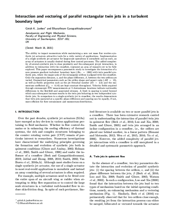 (PDF) Interaction and vectoring of parallel rectangular twin jets in a ...