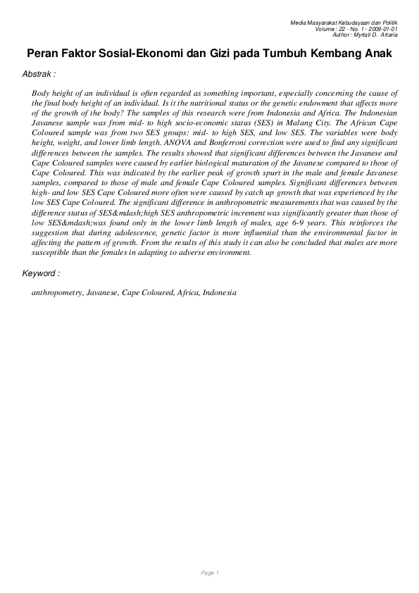 Faktor Sosial Ekonomi - Perumperindo.co.id