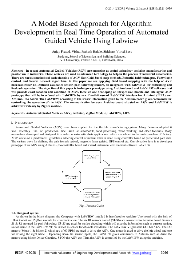 (PDF) A Model Based Approach for Algorithm Development in Real Time Operation of Automated ...