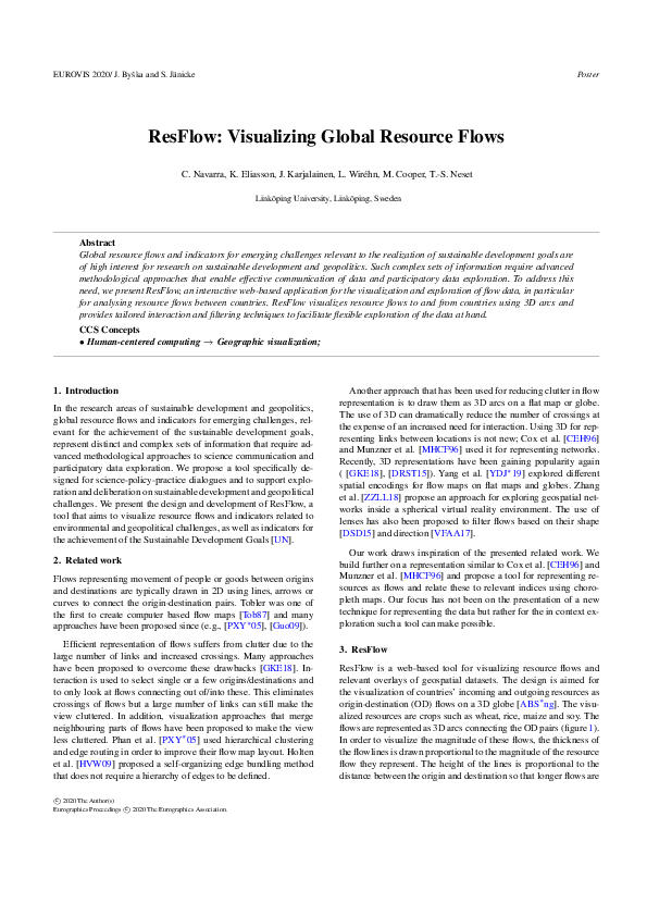 (PDF) ResFlow: Visualizing Global Resource Flows
