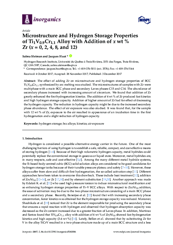 (PDF) Microstructure and Hydrogen Storage Properties of LaNi5-Multi Wall Carbon Nanotubes ...