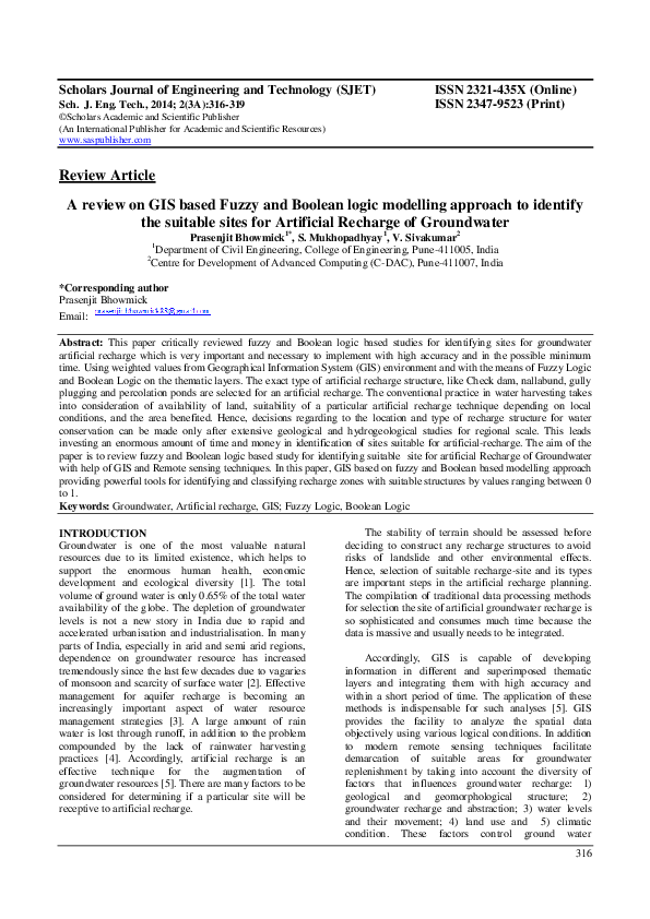 (PDF) A review on GIS based Fuzzy and Boolean logic modelling approach ...