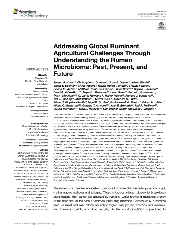 (PDF) Addressing Global Ruminant Agricultural Challenges Through ...